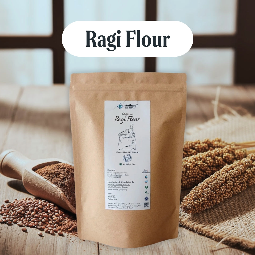 Organic Ragi Flour | Calcium Rich Finger Millet Flour | Antique ...